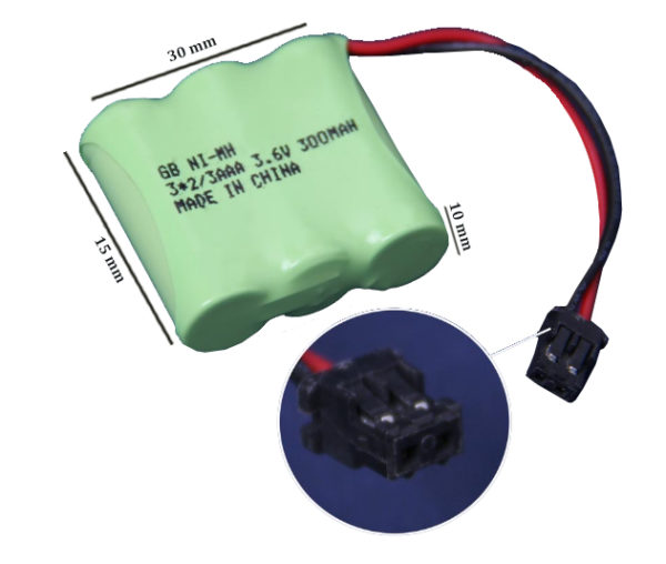 Ni-mh Size (2/3AAA)*3 :Rechargeable Battery 3.6V 300mA – CEGROUP